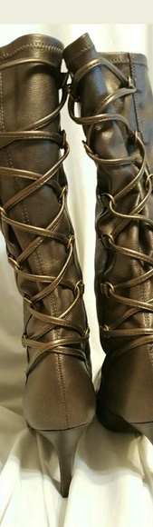 Gianni Bini | Shoes | Gianni Bini Sock Boot 7 M Stiletto Lacey Corset ...